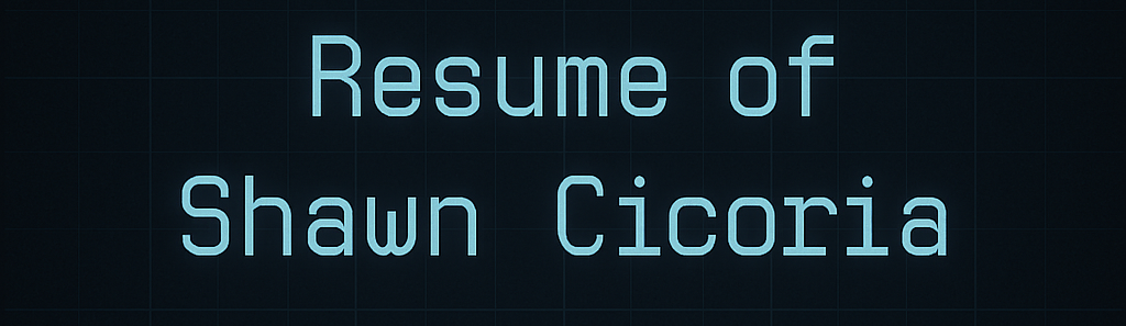 CV Shawn Cicoria